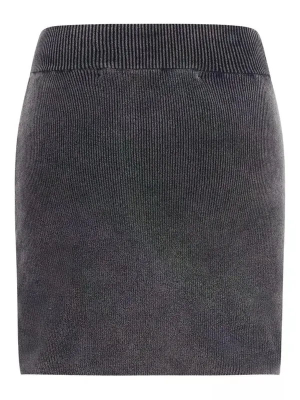 Alexander Wang Ribbed Logo-embossed Skirt