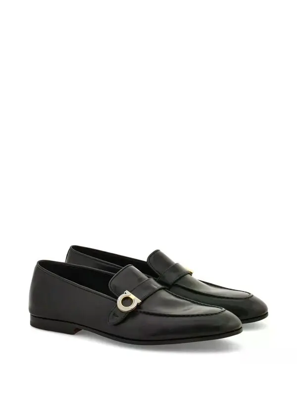 FERRAGAMO Tramezza Leather Loafers