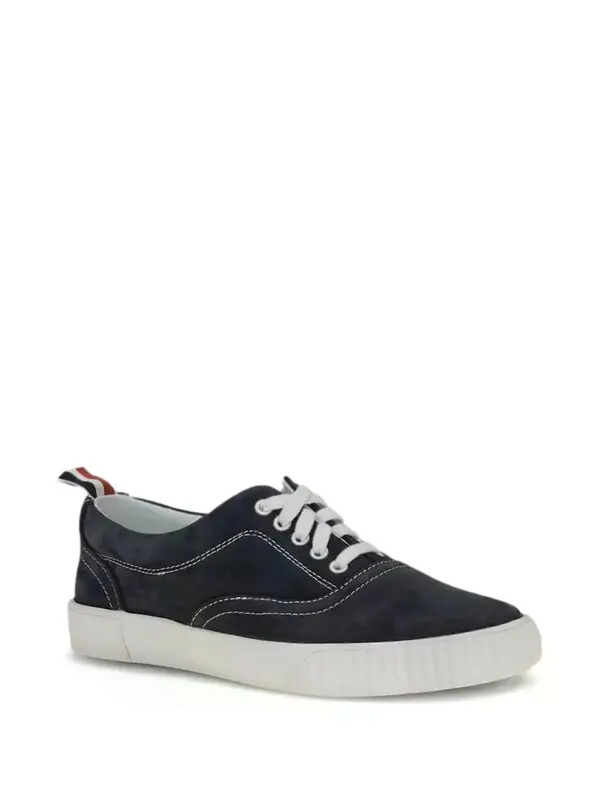 Thom Browne Lace-up Suede Sneakers - Blue