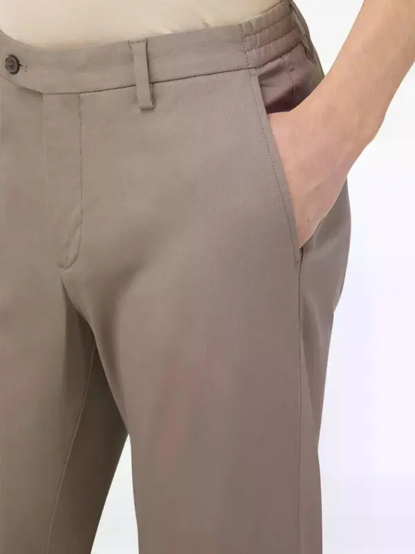Boggi Milano Cotton-blend Straight Leg Trousers