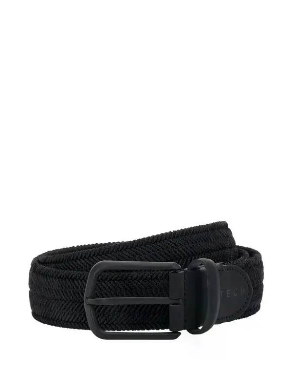 Boggi Milano Herringbone B Tech Belt - Black