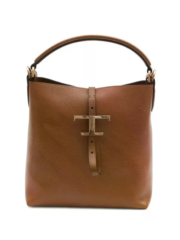 TOD'S T Timeless Leather Tote Bag