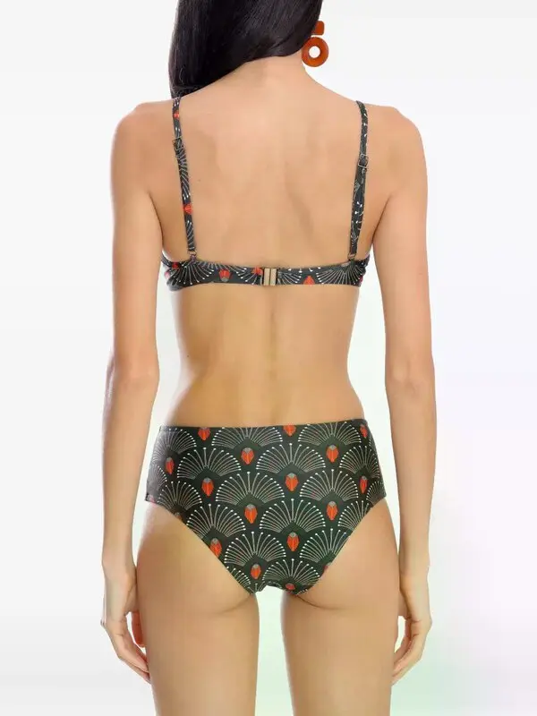 LYGIA & NANNY Veronica Twisted-front High-waisted Bikini
