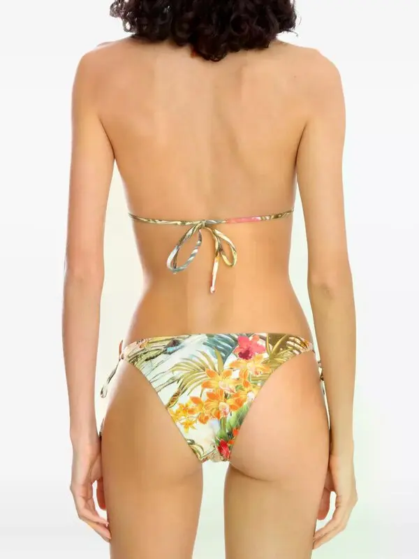 LYGIA & NANNY Tropical-print Triangle Bikini