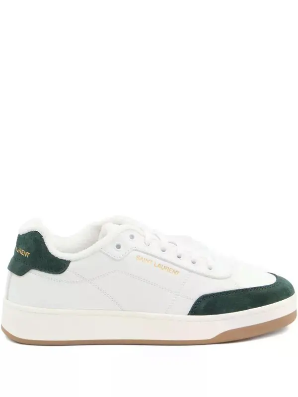 Saint Laurent Sl/61 Leather Sneakers - White