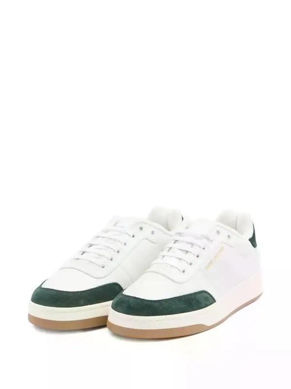 Saint Laurent Sl/61 Leather Sneakers - White