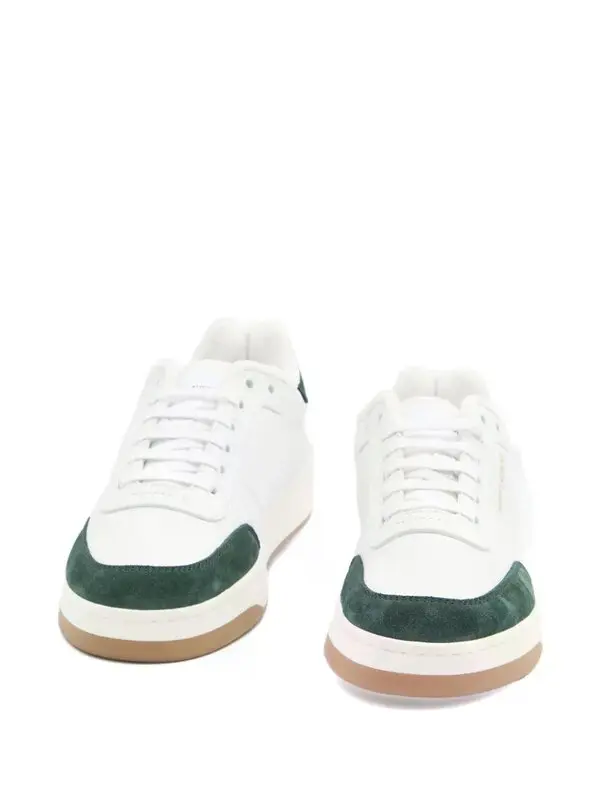 Saint Laurent Sl/61 Leather Sneakers - White