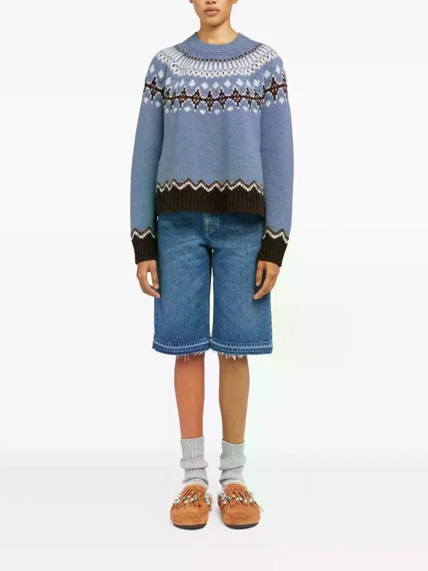 Alanui Wool Fair Isle Sweater