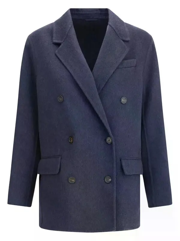 Brunello Cucinelli Notched-lapel Double-breasted Coat