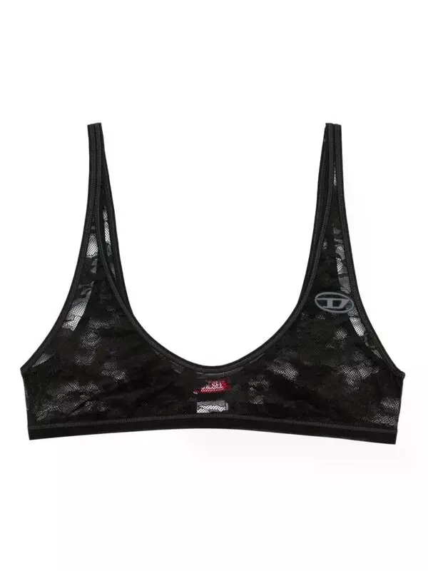 DIESEL® Tania-utlt Lace-paneled Bra - Black