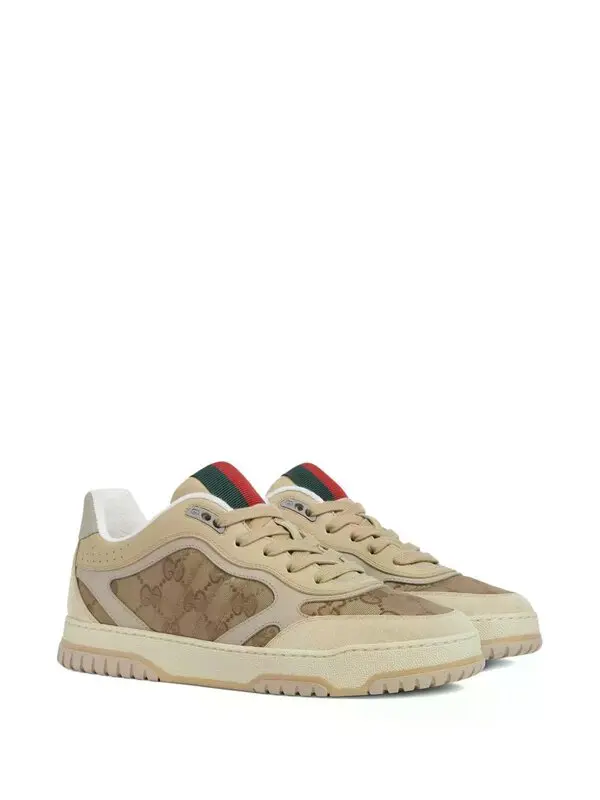 Gucci Gg Monogram Canvas Sneakers - Neutrals