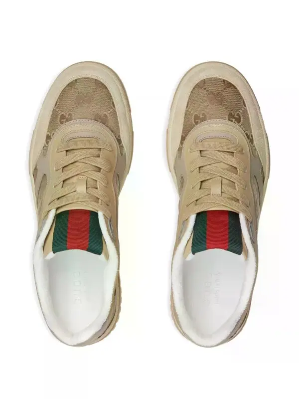 Gucci Gg Monogram Canvas Sneakers - Neutrals
