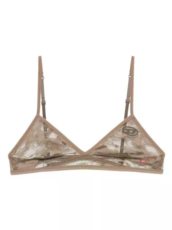 DIESEL Lace-trimmed Triangle Bra - Neutrals
