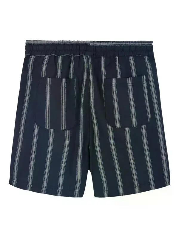 LES DEUX Lawson Striped Drawstring Shorts