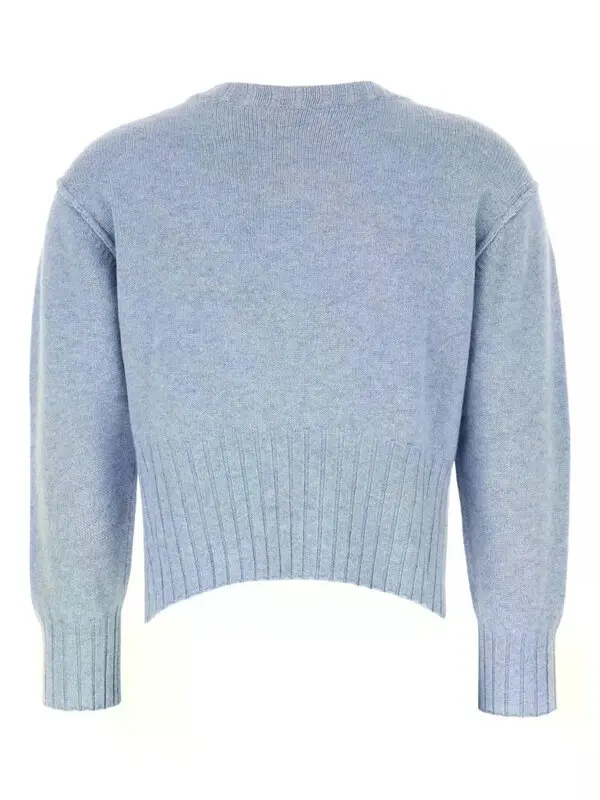 Loulou De Saison Lian Ribbed-hem Cashmere Sweater - Blue