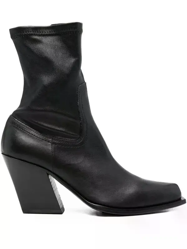 VIC MATIE Stretch-leather Pointed-toe Boots