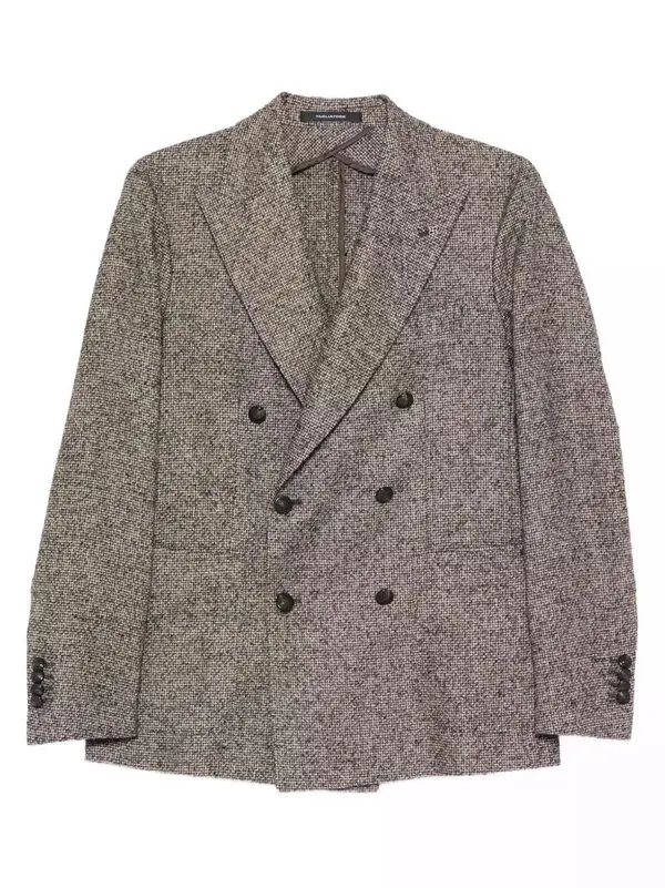 Tagliatore Double-breasted Textured Blazer