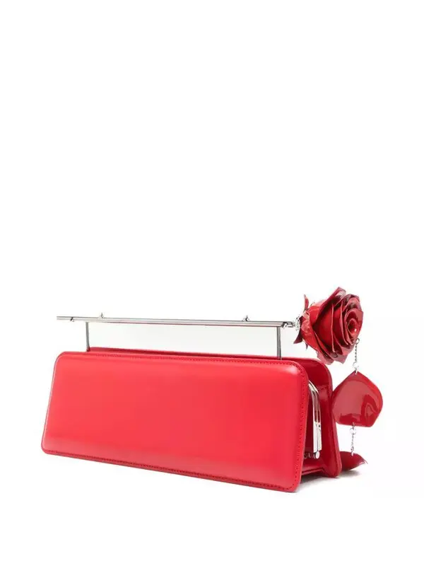 SEEN USERS Seen Embellished Rose Clutch Bag - Red