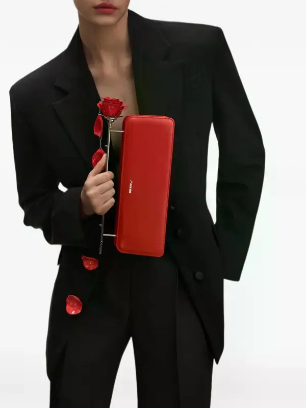 SEEN USERS Seen Embellished Rose Clutch Bag - Red
