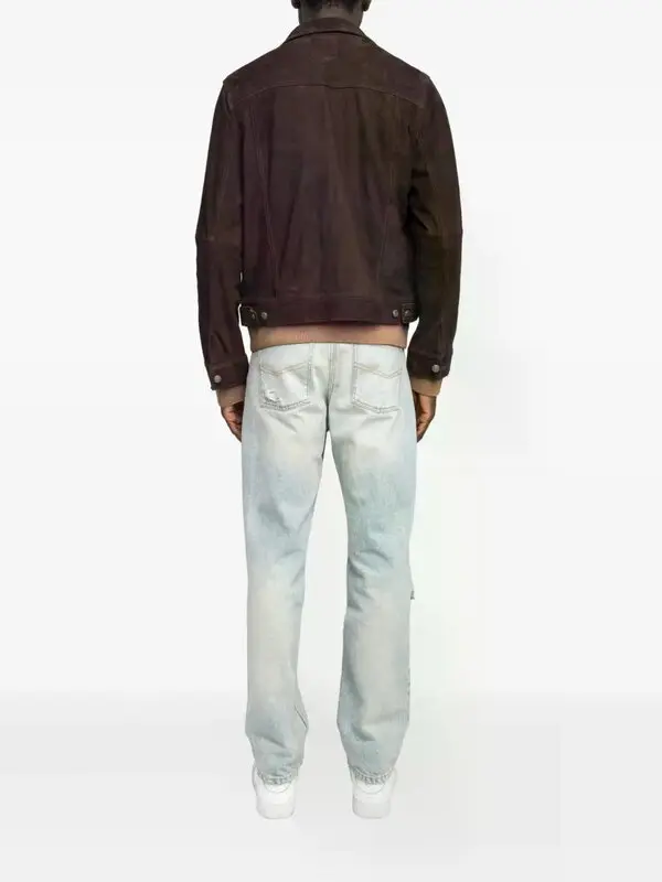 Zadig&Voltaire Button-fastening Suede Jacket - Brown