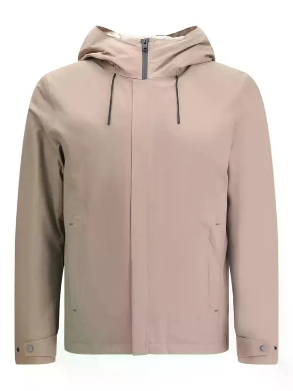 Woolrich Hooded Zip-front Jacket - Neutrals