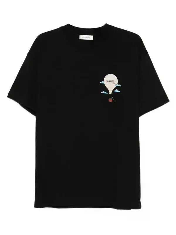 FLANEUR Hot Air Balloon T-shirt - Black