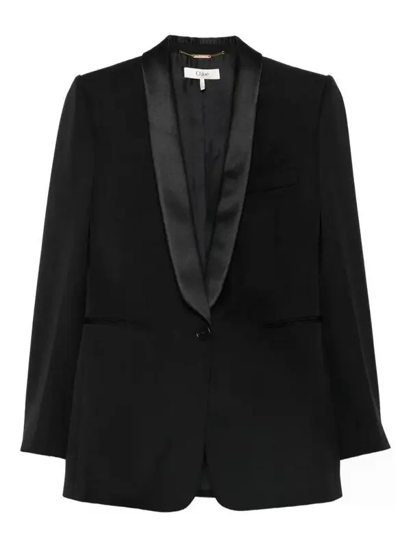 Chloé Satin-lapel Blazer