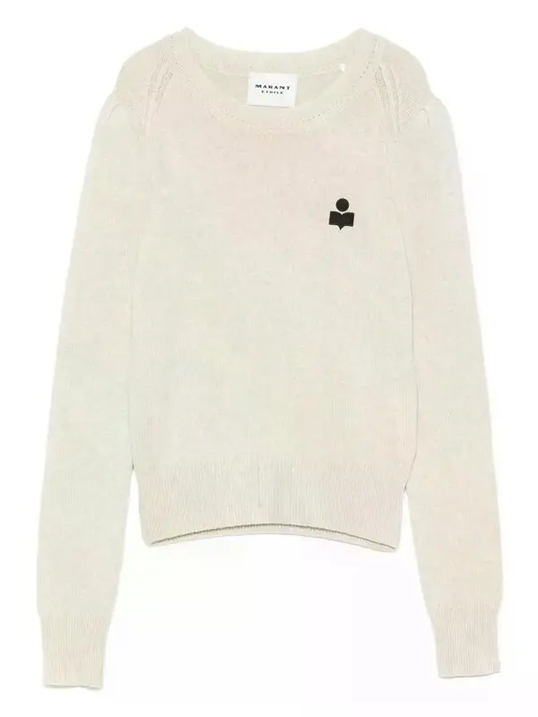 MARANT ETOILE Long-sleeve Logo Sweater - Neutrals