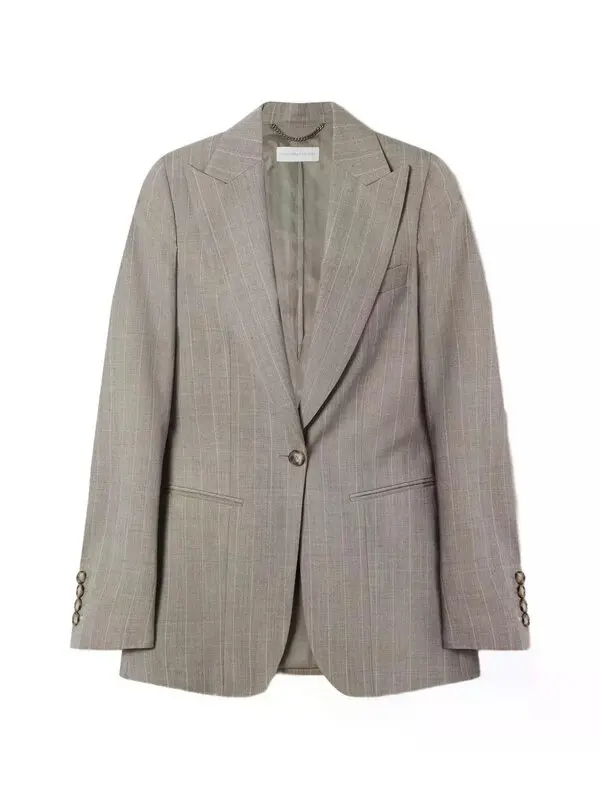 Stella McCartney Striped Blazer - Neutrals