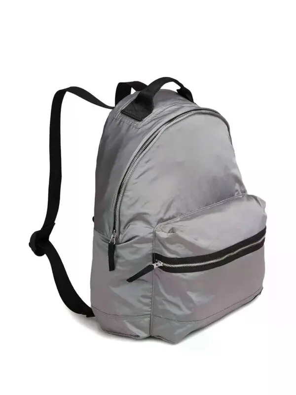 Stone Island Metallic Zip-fastening Backpack - Grey