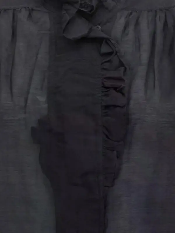 MARANT ETOILE Pamias Ruffled Top - Black