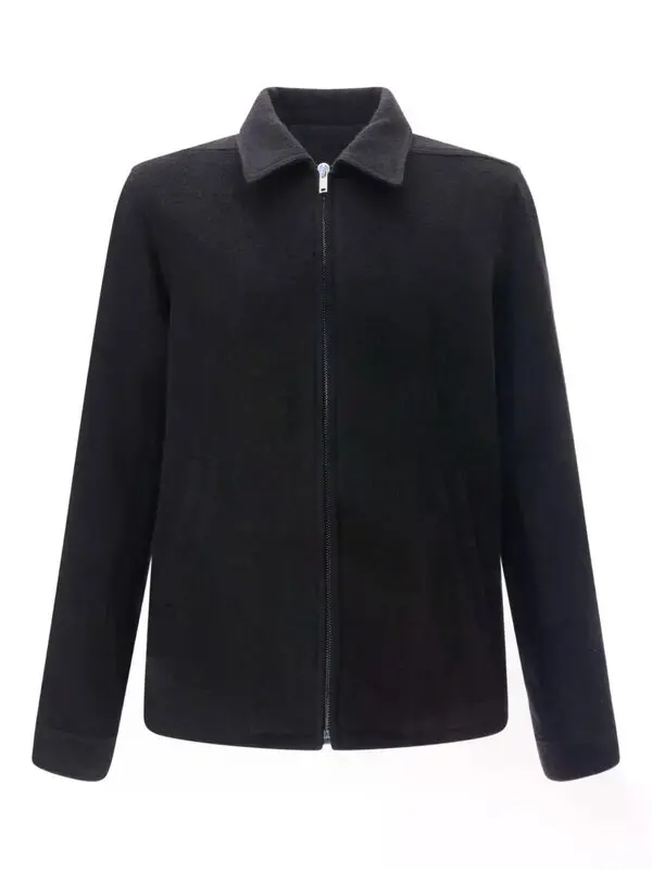 Rick Owens Pointed-collar Zip-front Shirt Jacket