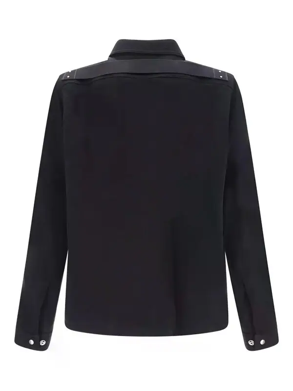 Rick Owens Pointed-collar Zip-front Shirt Jacket
