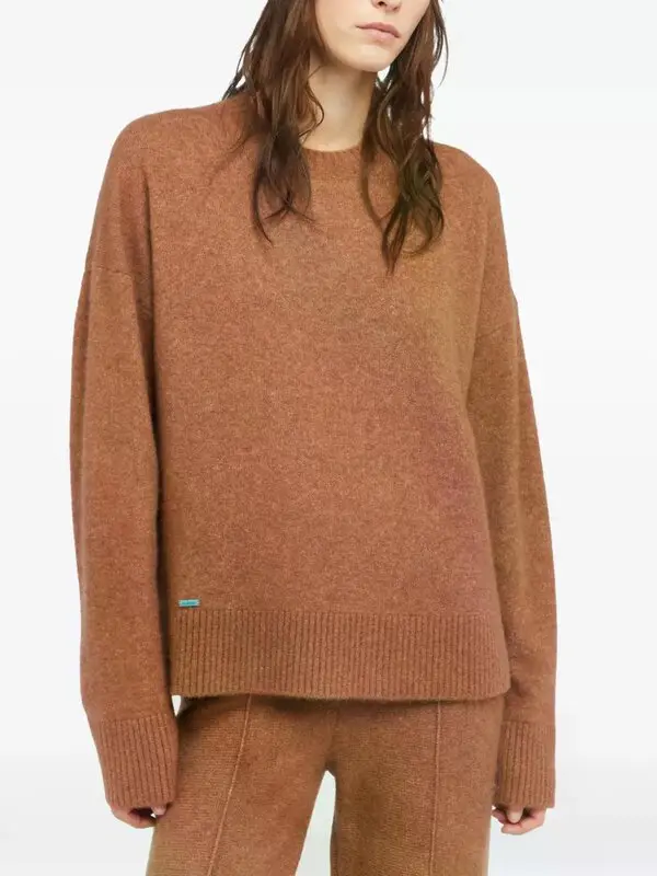 Alanui Knitted Cashmere-blend Beanie - Brown