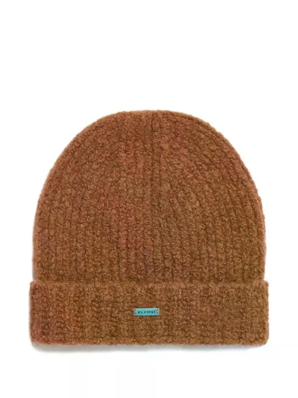 Alanui Knitted Cashmere-blend Beanie - Brown