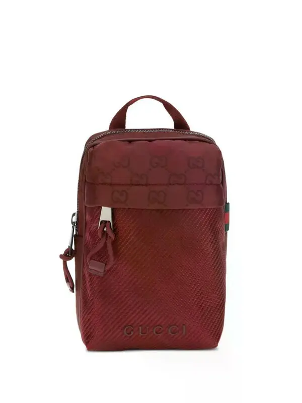 Gucci Gg Nylon Cross-body Bag - Red