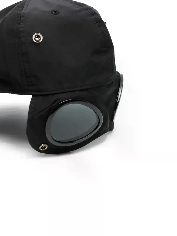 C.P. COMPANY Goggle-detail Baseball Cap - Black