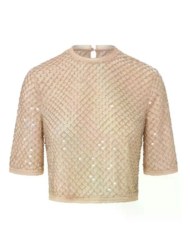 Veronica Beard Beaded Embellished Top