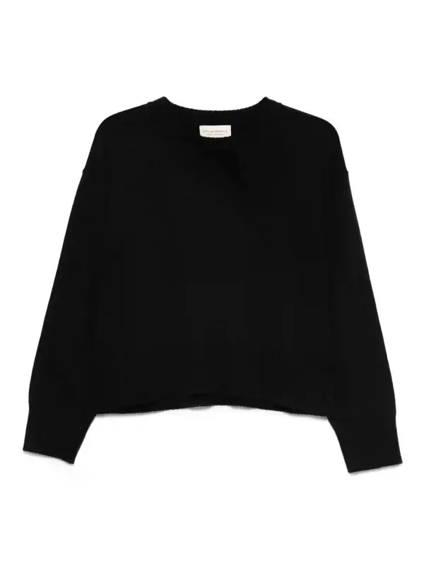Officine Générale Cashmere Crew Neck Sweater - Black