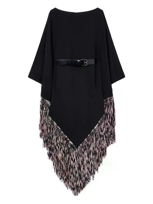 Emilio Pucci Belt-embellished Fringe Kaftan