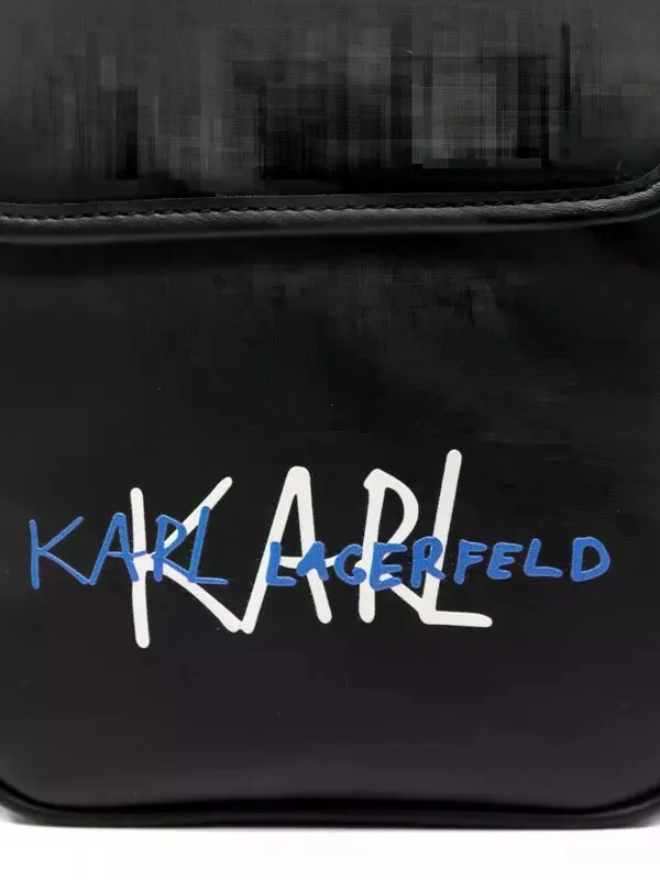 Karl Lagerfeld Logo-print Messenger Bag