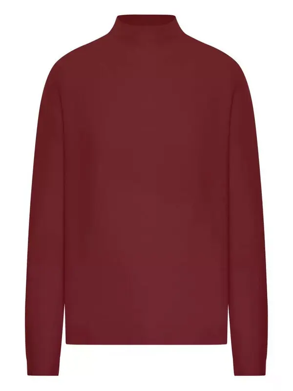 Max Mara High-neck Cashmere Blend Sweater - Red