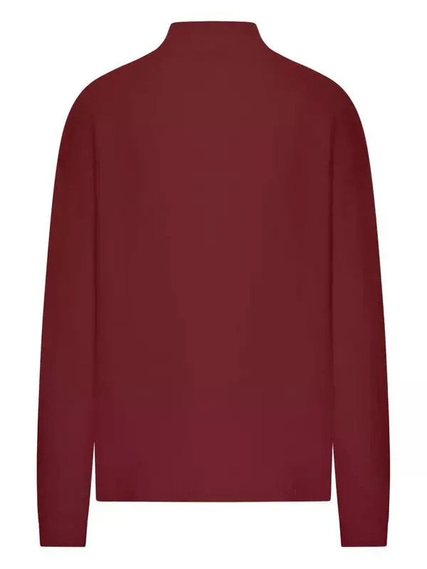 Max Mara High-neck Cashmere Blend Sweater - Red