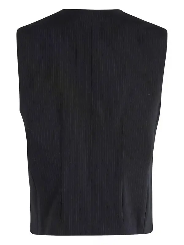 HERSKIND Pinstripe Sleeveless Waistcoat