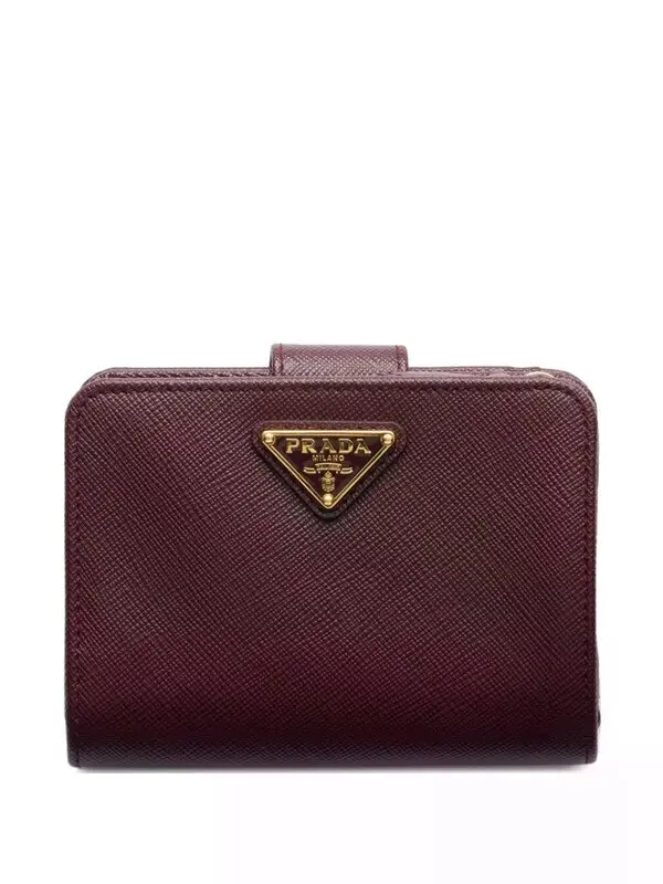 Prada Small Saffiano Leather Wallet - Red