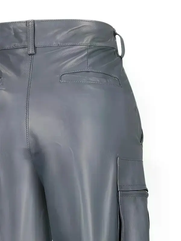 SALVATORE SANTORO Cargo Leather Trousers