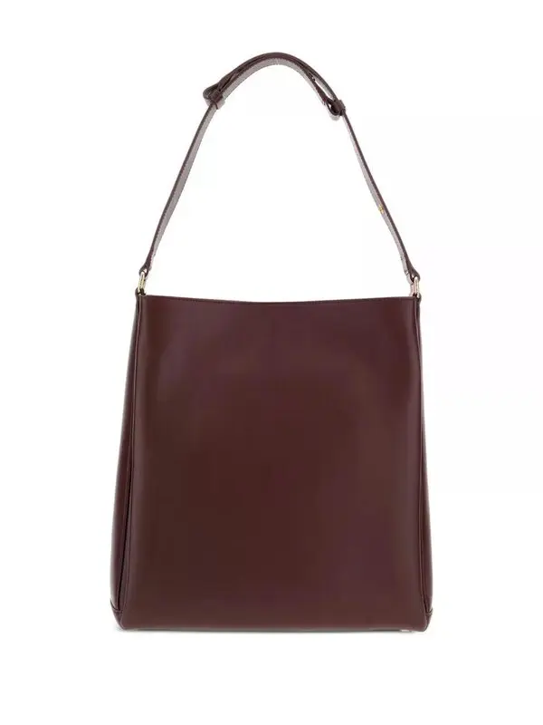 Plan C Leather Shoulder Bag - Brown