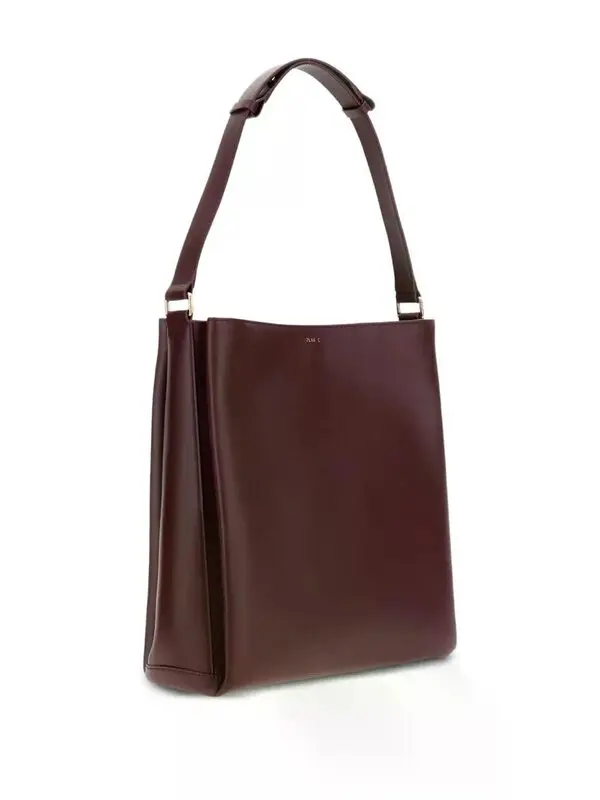Plan C Leather Shoulder Bag - Brown