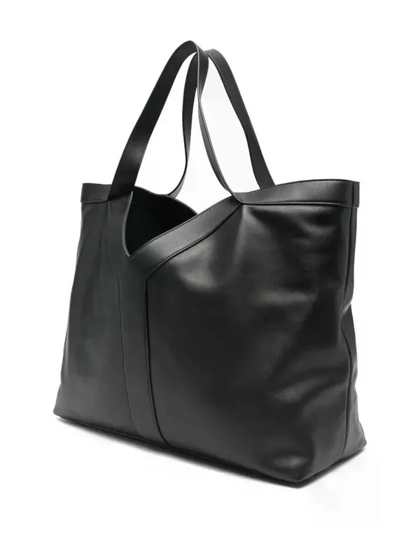 Saint Laurent Large Y Leather Tote Bag - Black