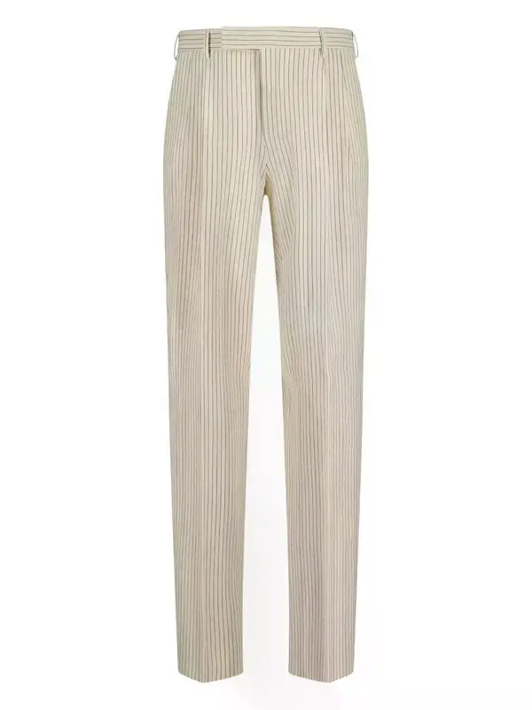 PT TORINO Pinstripe Pleated Trousers